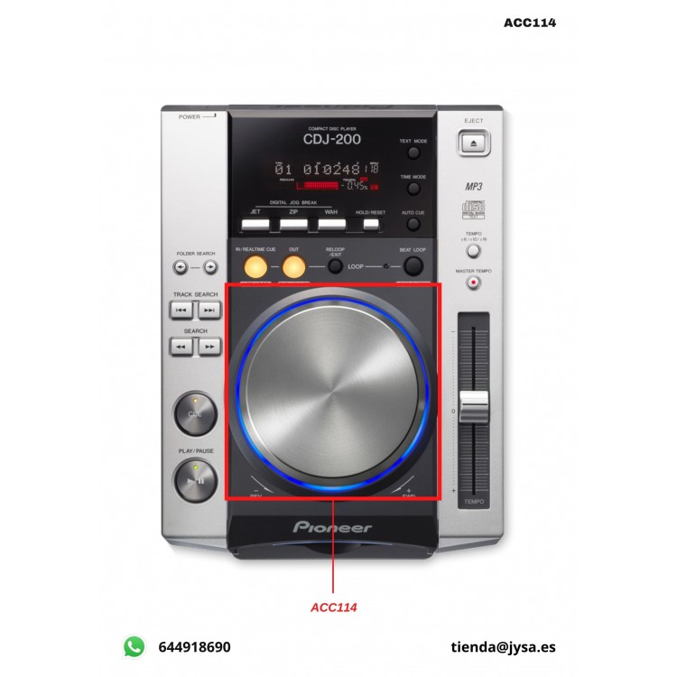 JOG DIAL PARA PIONEER CDJ-200. PIONEER DJ